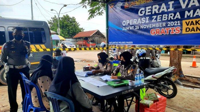 Operasi Zebra Mahakam 2021 di Paser Diisi dengan Vaksinasi Covid-19, Tersedia 60 Doorprize ...