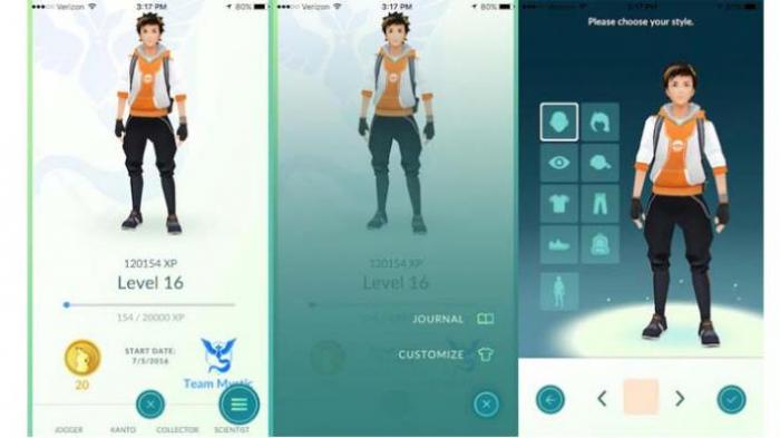 Begini Cara Edit Avatar di Pokemon Go - Tribunkaltim.co