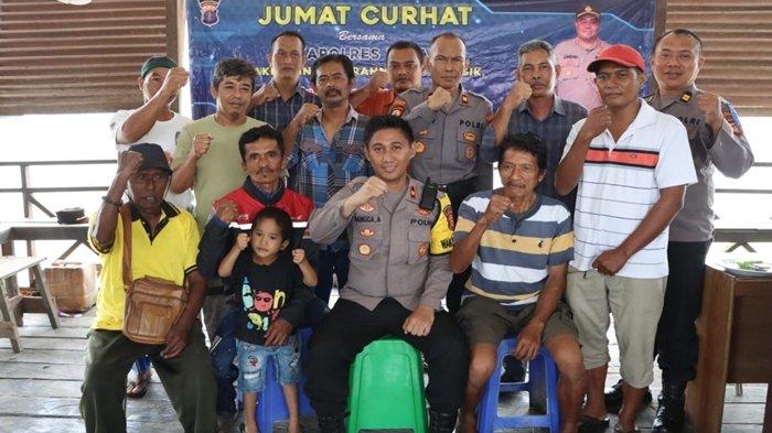 Polres Berau Gelar Jumat Curhat Bersama para PKL di Tepian Teratai - Tribunkaltim.co