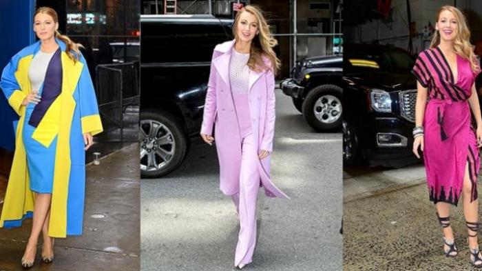 Promosi Film Terbaru, Blake Lively 6 Kali Ganti Busana dalam 8 Jam - Tribunkaltim.co