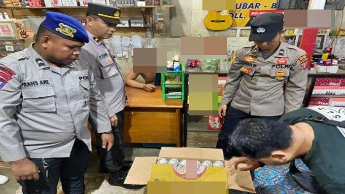 Polisi Sita Puluhan Botol Miras Ilegal dari THM dan Toko Sembako di Kutai Barat - Tribunkaltim.co