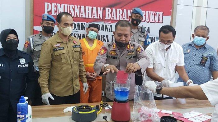 Ditresnarkoba Polda Kaltim Musnahkan Barang Bukti Sabu Seberat 998 Gram - Tribunkaltim.co