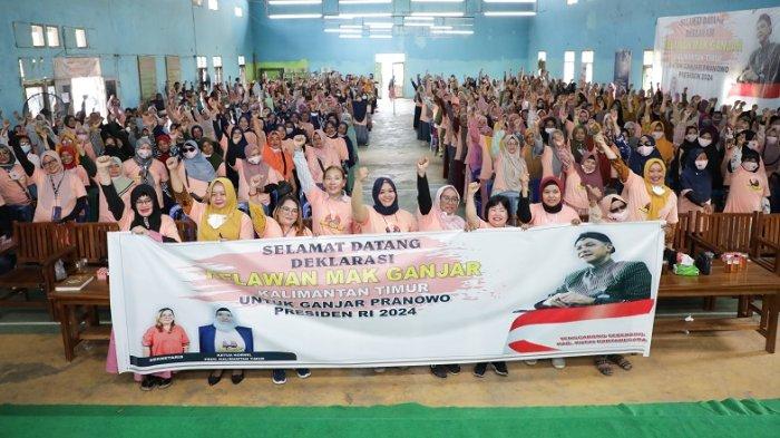 Ratusan Emak-Emak di Kaltim Kompak Dukung Ganjar Presiden 2024, Kami Rindu Sosok Pemimpin ...