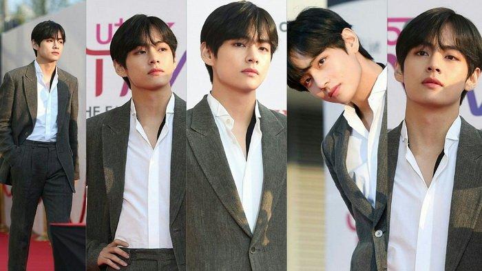 Hadir di The Fact Music Awards 2019, V BTS Tampil dengan Rambut Baru ...