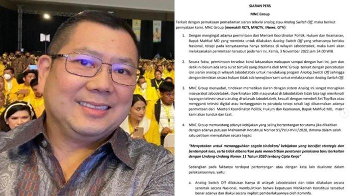 Bos MNC Group Protes TV Digital dan Akan Gugat ke Pengadilan, Hary ...