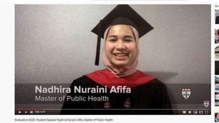 Mengenal Nadhira Nuraini Afifa, Wanita Indonesia jadi Student Speaker di Wisuda Universitas ...