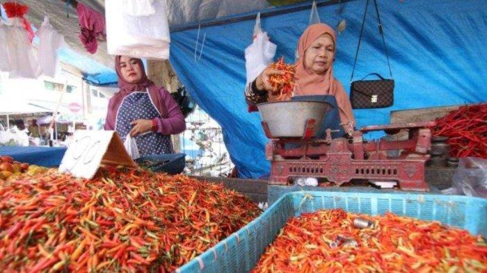 Harga Cabai di Pasar Pandansari Balikpapan Meroket, Tembus Rp 90 per Kilogram - Tribunkaltim.co