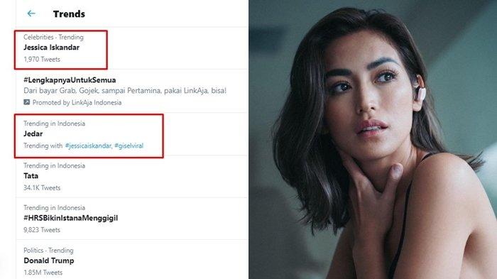 SETELAH GISEL VIRAL, Kini Jessica Iskandar alias Jedar Trending Topic Twitter, Kasus Sama ...