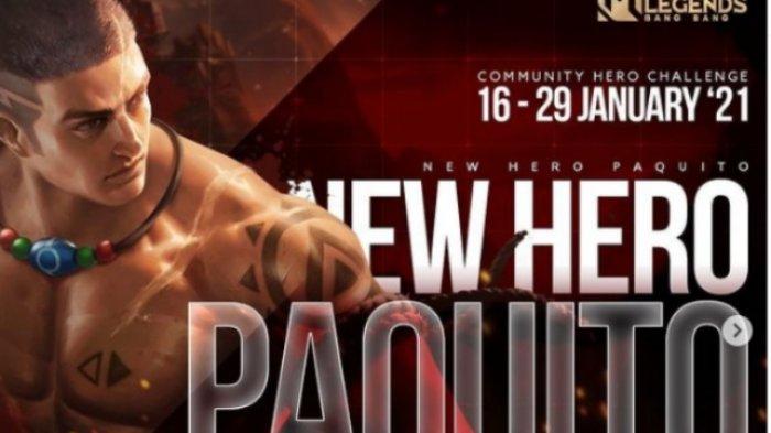 Kode Redeem ML Mobile Legends 17 Januari 2021, Build Tersakit Paquito ...