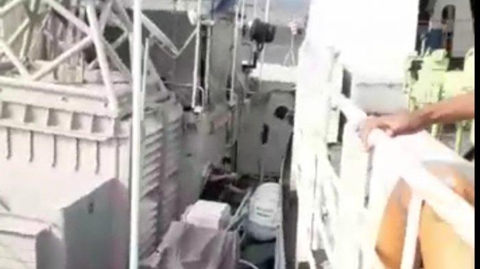 Viral, Detik-detik Kapal Perang TNI KRI Mandau Ditabrak Kapal Penumpang ...