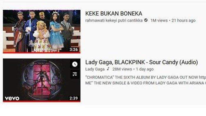 Lagu Kekeyi Keke Bukan Boneka Geser Lady Gaga x BLACKPINK Sour Candy di ...