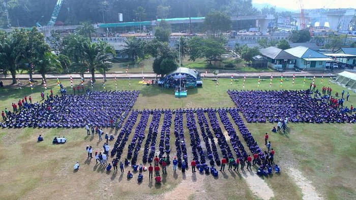 Mahasiswa Baru Polnes Diopspek Pasukan Infanteri - Tribunkaltim.co