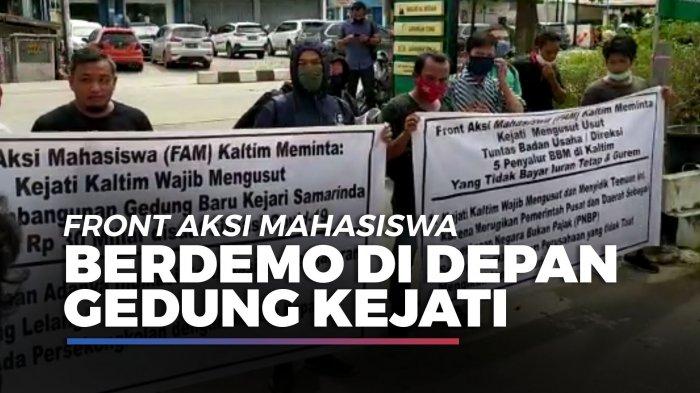 NEWS VIDEO Front Aksi Mahasiswa Berdemo di Depan Gedung Kejati. Ini ...