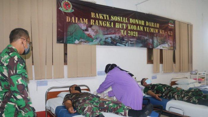 Sambut HUT Kodam VI Mulawarman, Kodim 0907 Tarakan Gelar Donor Darah - Tribunkaltim.co