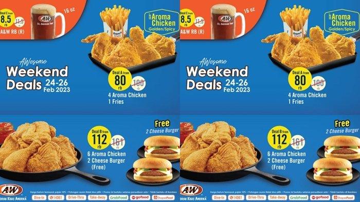 4 Potong Ayam dan 1 Kentang Rp 80.000, Promo AW Restoran Hari ini Kamis ...