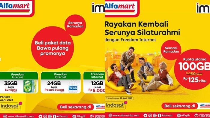 Promo Alfamart Hari ini 12 April 2023, Beli Paket Data Im3 24 GB Dapat Gratis 1 Minuman Pocari ...