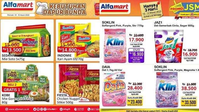 Promo Alfamart Hari ini Sabtu 11 Maret 2023, Mie Instan, Nugget dan ...