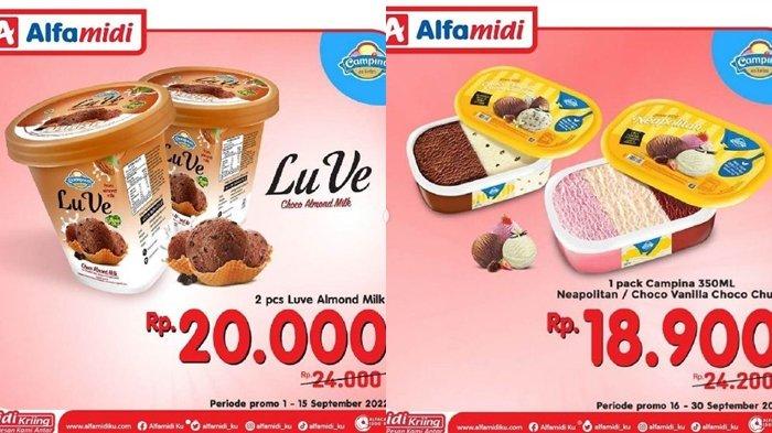 2 Es Krim hanya Rp 20.000, Berikut Promo Alfamidi Hari ini Rabu 14 September 2022 - Tribunkaltim.co