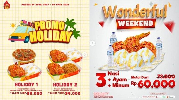 Promo Geprek Bensu di Akhir Bulan April 2023, Paket Holiday 2 Makan Kenyang Berdua Rp 34.000 ...