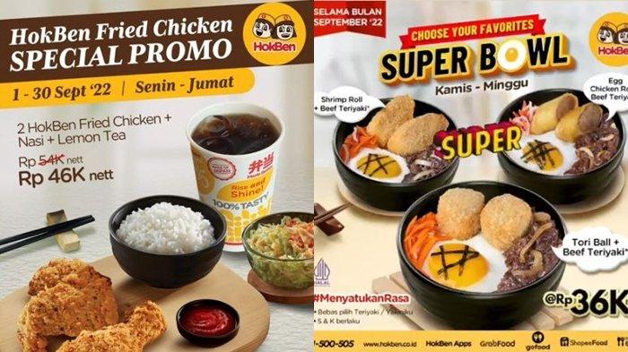 2 Potong Ayam, Nasi dan Minum hanya Rp 46.000, Promo Hokben Hari ini Kamis 8 September 2022 ...