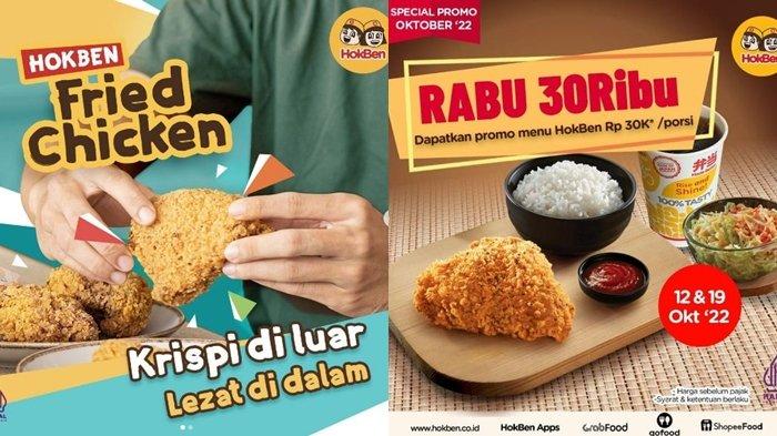 Makan Kenyang Hari ini hanya Rp 30.000, Cek Promo HokBen Rabu 26 Oktober 2022 - Tribunkaltim.co