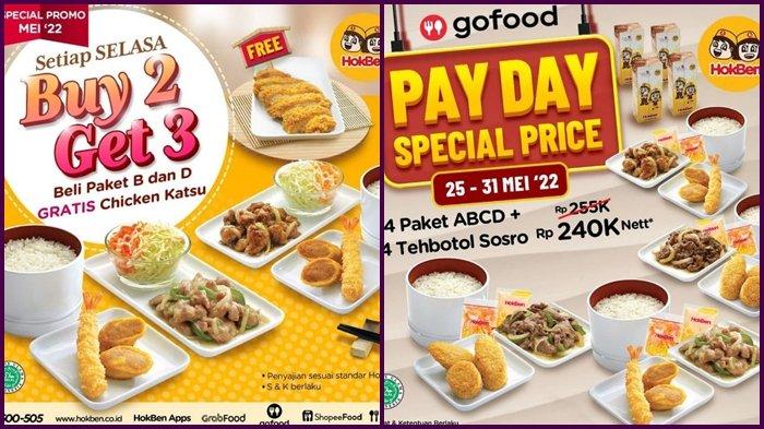 Promo HokBen Hari ini Selasa 31 Mei 2022, Makan Hemat Bersama Teman di Akhir Bulan, Beli 2 Dapat ...