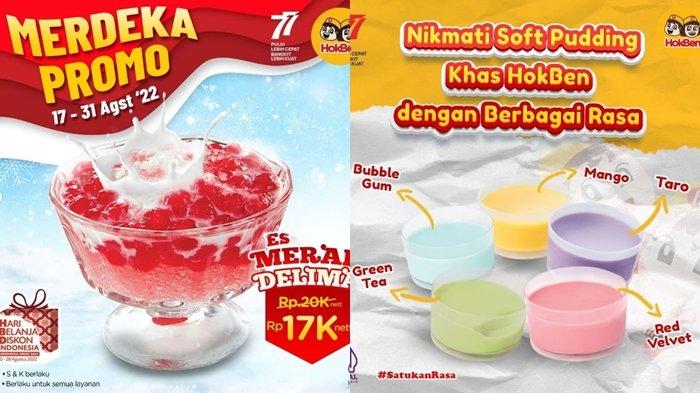 Ada 5 Pilihan Rasa Puding dan Es Merah Demila Hanya Rp 17.000, Promo Hokben Rabu 31 Agustus 2022 ...