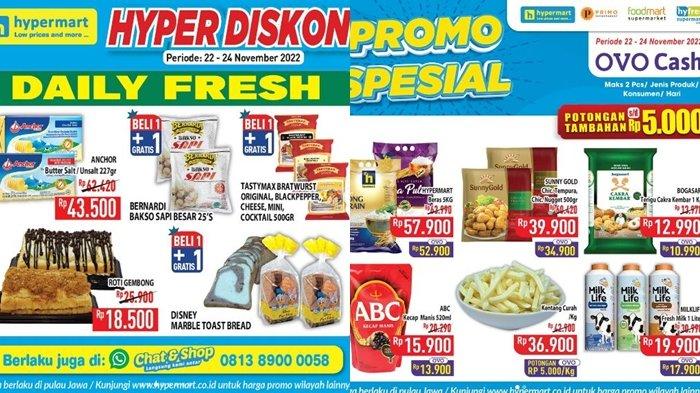 Promo Hypermart Hari ini Rabu 23 November 2022, Roti dan Bakso Sapi ...