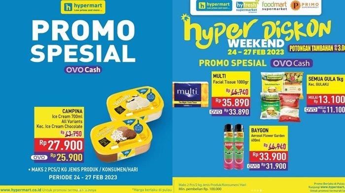 Belanja Es Krim dan Gula Bayar Pakai OVO Super Murah, Cek Promo Hypermart Hari ini 25 Februari ...