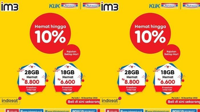 Beli Paket Data IM3 Ada Diskon hingga 10 Persen, Promo Indomaret Hari ...