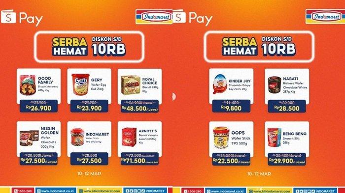 Promo Indomaret Hari ini Sabtu 11 Maret 2023, Bayar Pakai ShopeePay Ada Diskon hingga Rp 10.000 ...