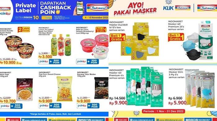 Promo Indomaret Hari ini Selasa 15 November 2022, Belanja Masker Beli 1 ...