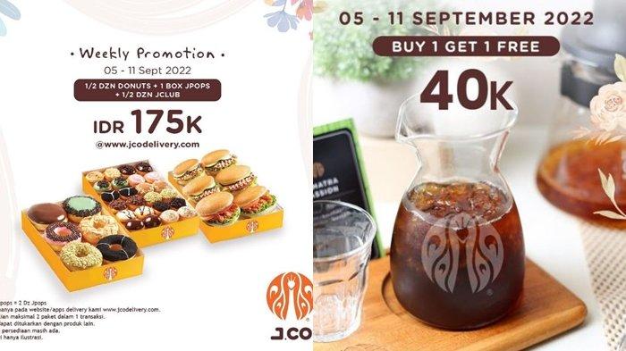 Promo J.CO Selasa 6 September, Minum Kopi Beli 1 Gratis 1, 6 Donat, 6 ...