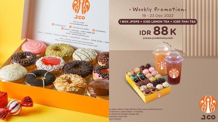Promo J.CO Hari ini 21 Desember 2022, 1 Box Jpops dan 1 Lemon Tea dan 1 ...