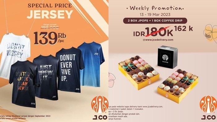 Promo J.CO Hari ini Sabtu 18 Maret 2023, Special Jersey Harganya hanya ...
