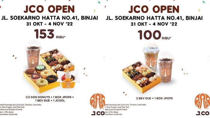 2 Minuman dan 1 Box Jpops Rp 100.000 di J.CO Binjai, Promo J.CO Hari ...
