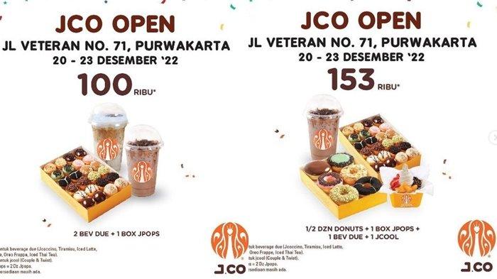 Promo J.CO Hari ini 20 Desember, Khusus Opening JCO Purwakarta, 1 Box ...