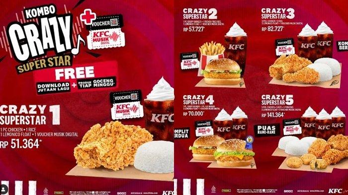 Promo KFC Hari ini 23 Desember 2022, Kombo Crazy Super Star 3 Makan ...