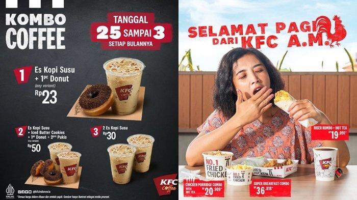 Promo KFC Hari ini Jumat 27 Januari 2023, Es Kopi Susu dan 1 Donat ...