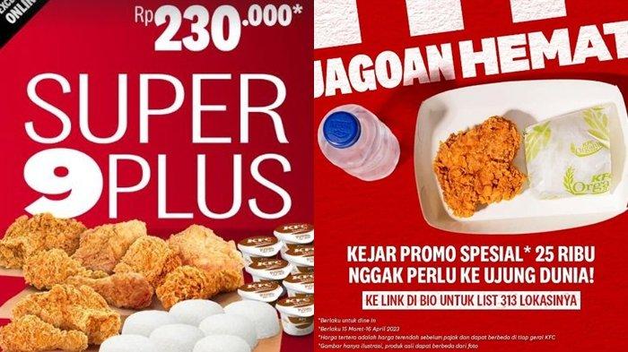 Promo KFC Hari ini 18 April 2023, Paket 9 Potong Ayam, 7 Nasi dan 7 ...
