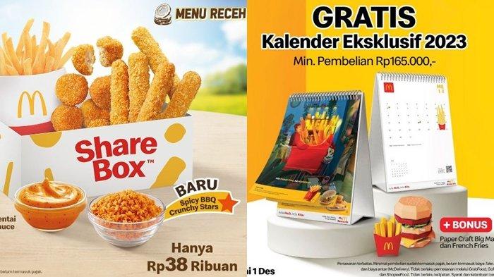 Promo McD Hari ini Kamis 22 Desember 2022, Menu Receh Sharebox hanya Rp 38.000 - Tribunkaltim.co
