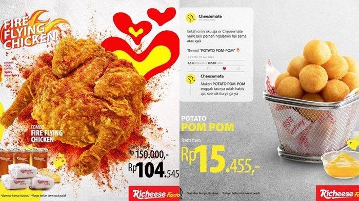Promo Richeese Factory Hari ini 28 Januari 2023, Dapatkan 1 Ekor Ayam ...