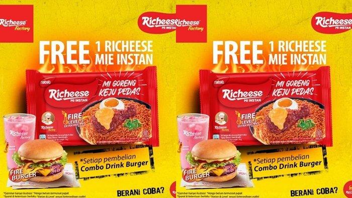 Beli Combo Drink Burger Gratis 1 Richeese Mi Instan, Promo Richeese ...