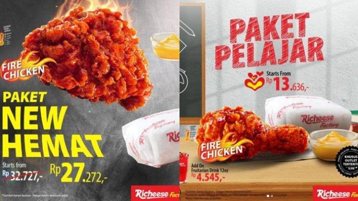 Paket Pelajar Mulai dari Rp 13.636, Promo Richeese Factory Hari ini ...