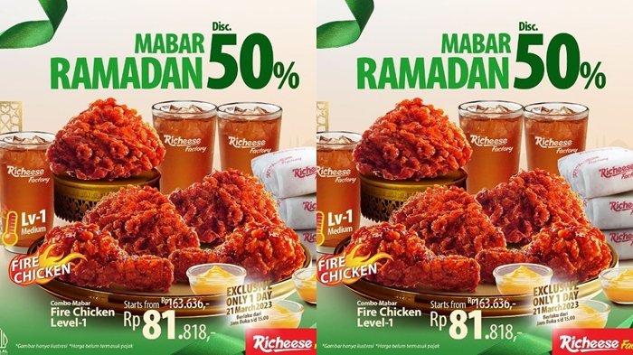 Promo Richeese Factory Khusus Hari ini Selasa 21 Maret 2023, Makan Kenyang Bertiga hanya Rp 81. ...