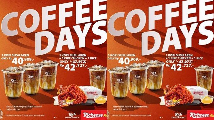 Promo Richeese Factory Hari ini 20 Februari 2023, Dapatkan 3 Kopi Susu Aren Rp 40.909, Ini ...