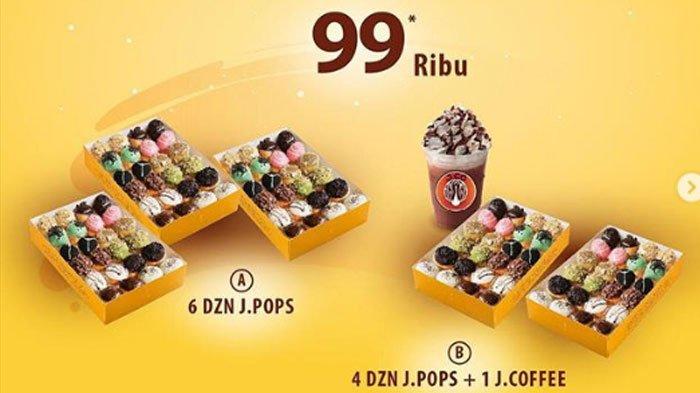PROMO AKHIR TAHUN JCO, Rp 99 Ribu Dapat 6 Dus JPops, Rp 100 Ribu Dapat ...