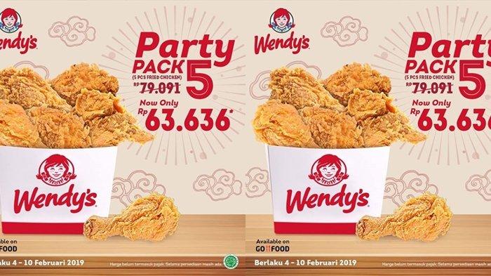 Promo Imlek 2019 dari Wendys, Party Pack Chicken Cuma Rp 63.636, Simak ...