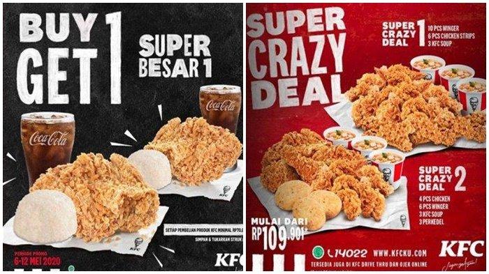 PROMO KFC Ayam hingga Donat, Buy 1 Get 1 untuk Super Besar 1, Kombo ...