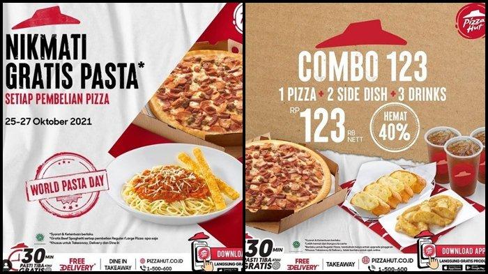 Promo Pizza Hut Hari ini Rabu 27 Oktober 2021, Setiap Pembelian Pizza ...